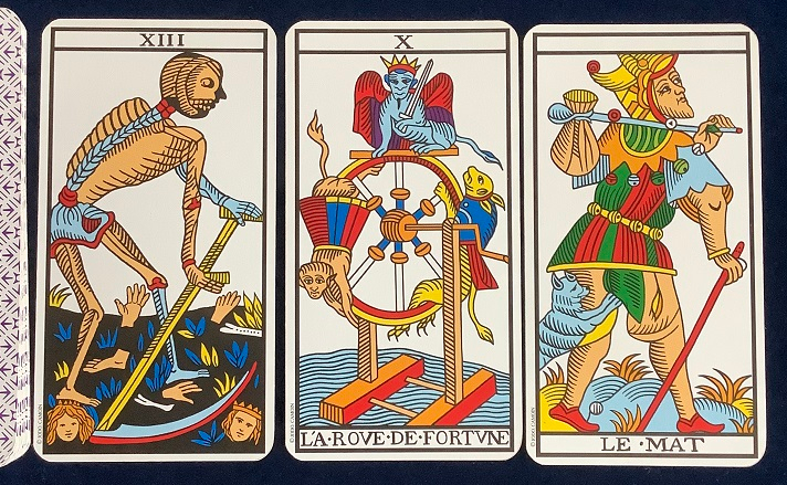 ータロットカードと私― 「XIII (名前のないカード)」「X 運命の輪」「番号なし 愚者」｜カルハ｜coconalaブログ