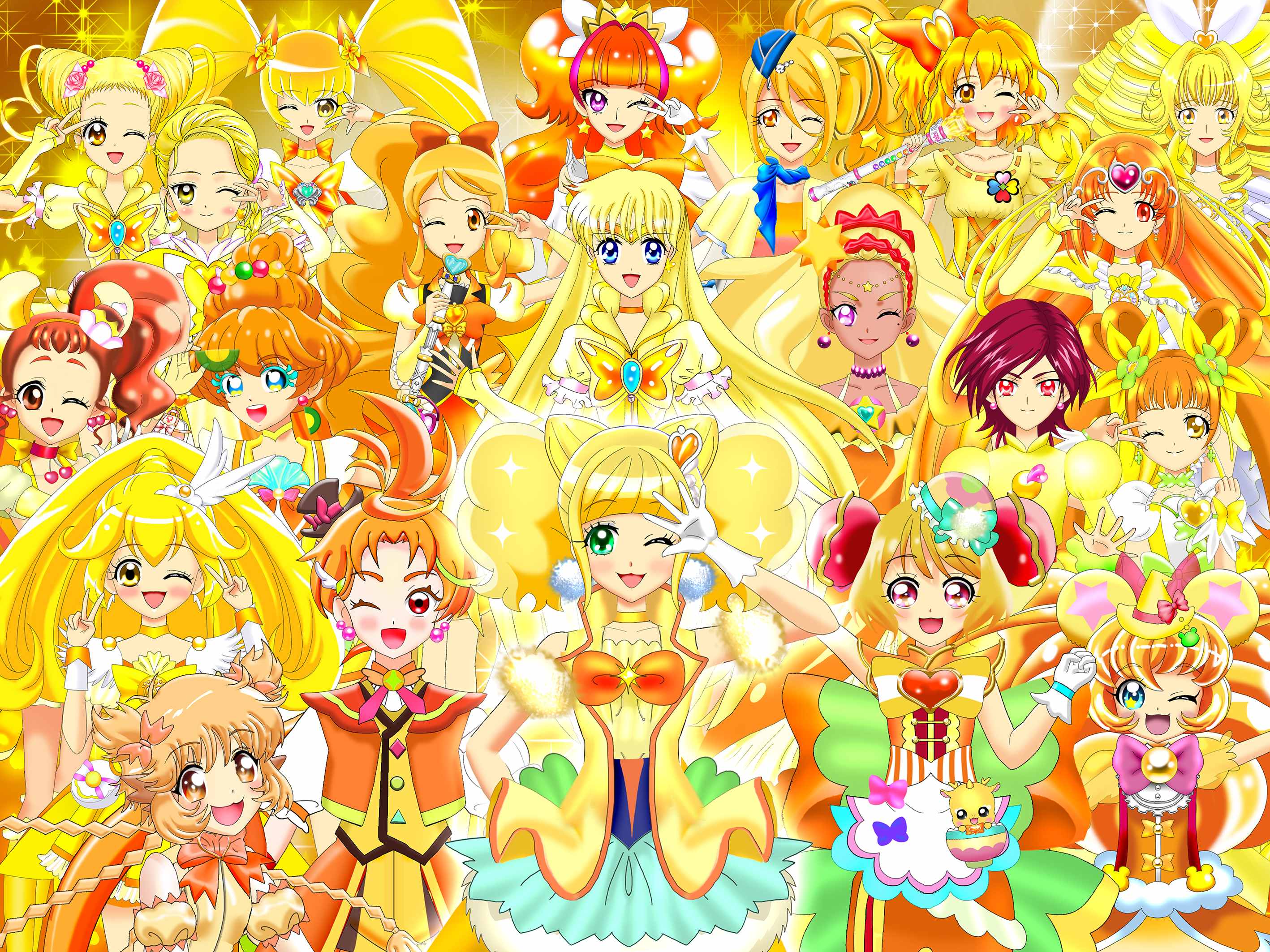 祝お誕生日pattchさん＆キュアスパークル♥黄キュア系大集合♥｜ルナ・ルーン｜coconalaブログ