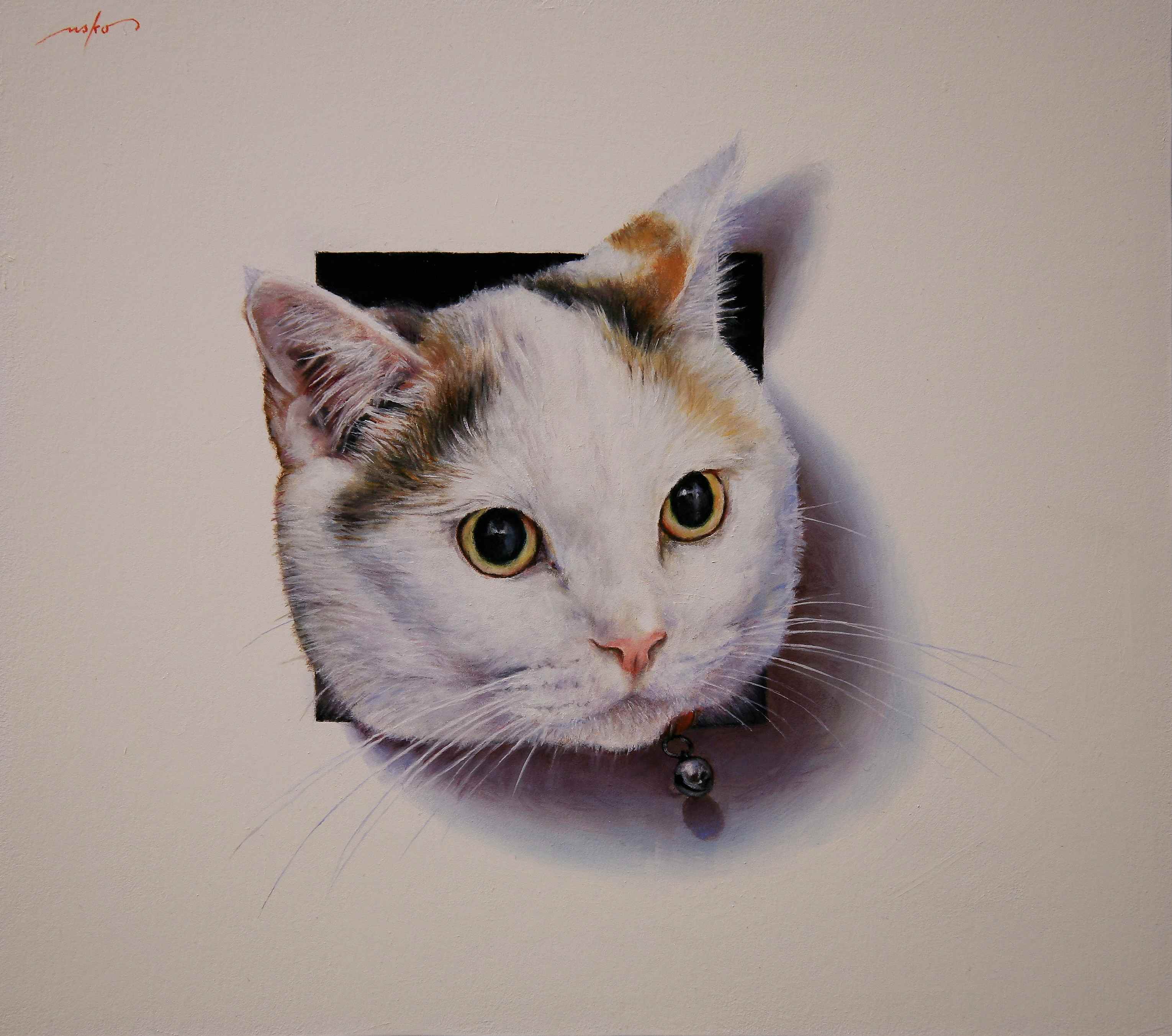 coconalaからの御依頼☆油彩画【飛び出すみるく】〜MILK THAT APPEARS TO POP OUT〜｜色彩のソムリエ（画家）｜coconalaブログ