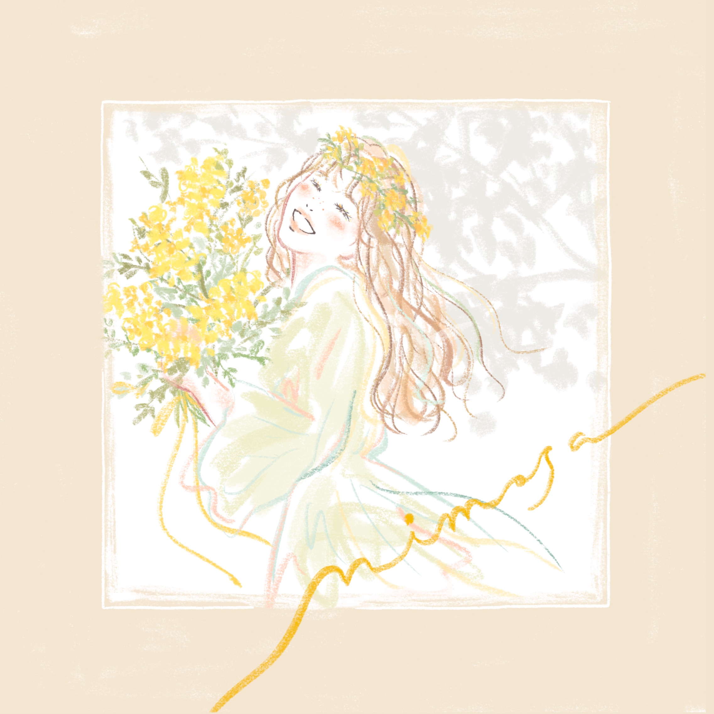 ミモザの日｜aki illustrator｜coconalaブログ