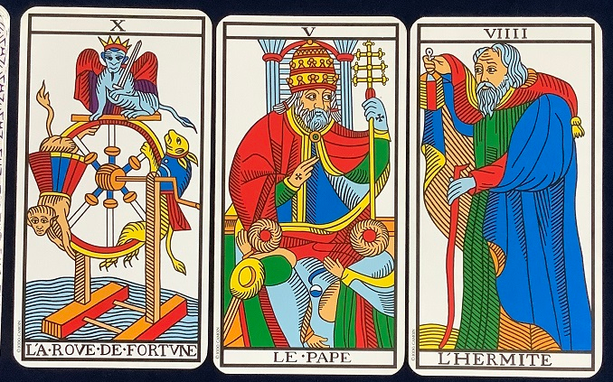 ータロットカードと私―「X 運命の輪」「V 法皇」「VIIII 隠者」｜カルハ｜coconalaブログ