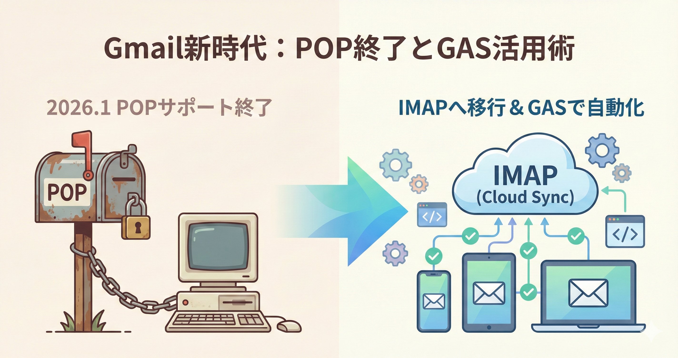 Gmailの仕様変更から学ぶ：POP・サーバー同期型受信・GASの基礎知識｜まさる│GAS業務効率化コンサルタント｜coconalaブログ