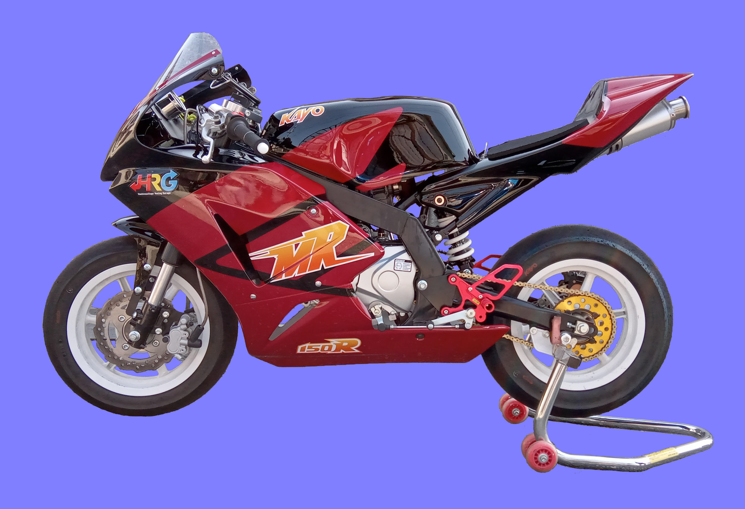 KAYO MR150 中国製ミニバイクのオールペン | 修理の価値を創造する山澤工房