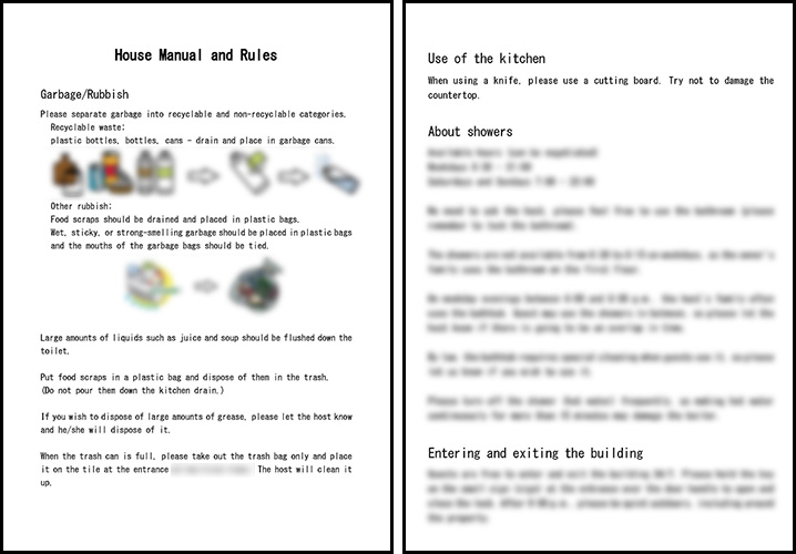 Airbnbハウスマニュアル。日→英翻訳サンプルです(348文字)｜KOTA k_bilingual｜coconalaブログ