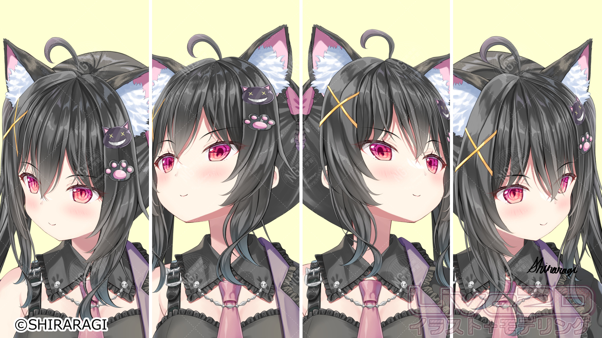 【Live2D】新モデル作成③：頭部、猫耳の動き｜しららぎ＠イラスト＆Live2D｜coconalaブログ