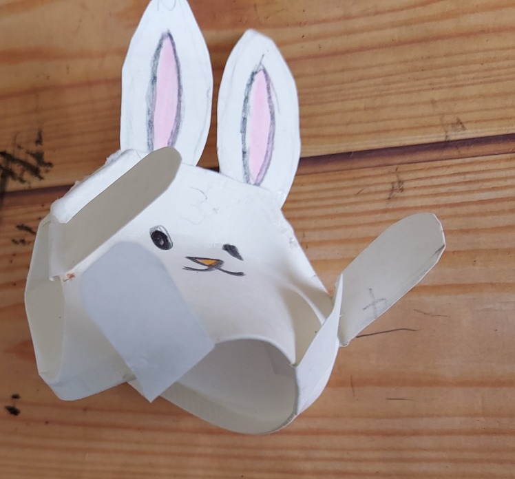 紙コップうさぎ（前後に動きます）｜suou1207｜coconalaブログ