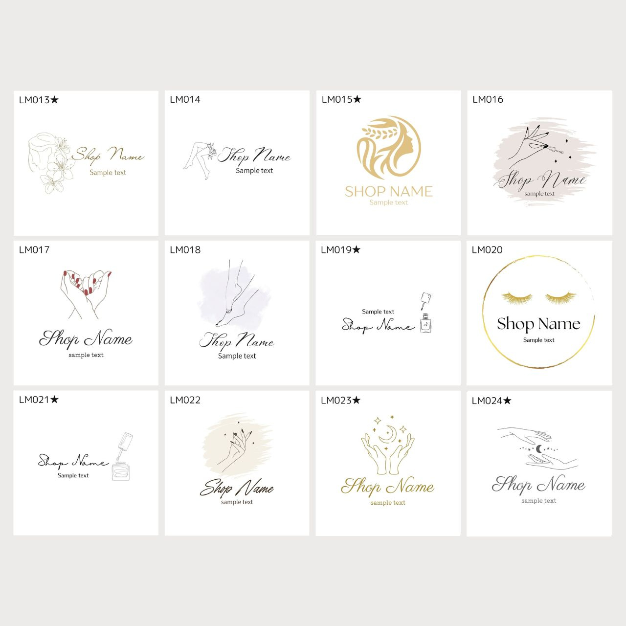 ロゴ モチーフシリーズ デザイン一覧｜yuzuriha design｜coconalaブログ