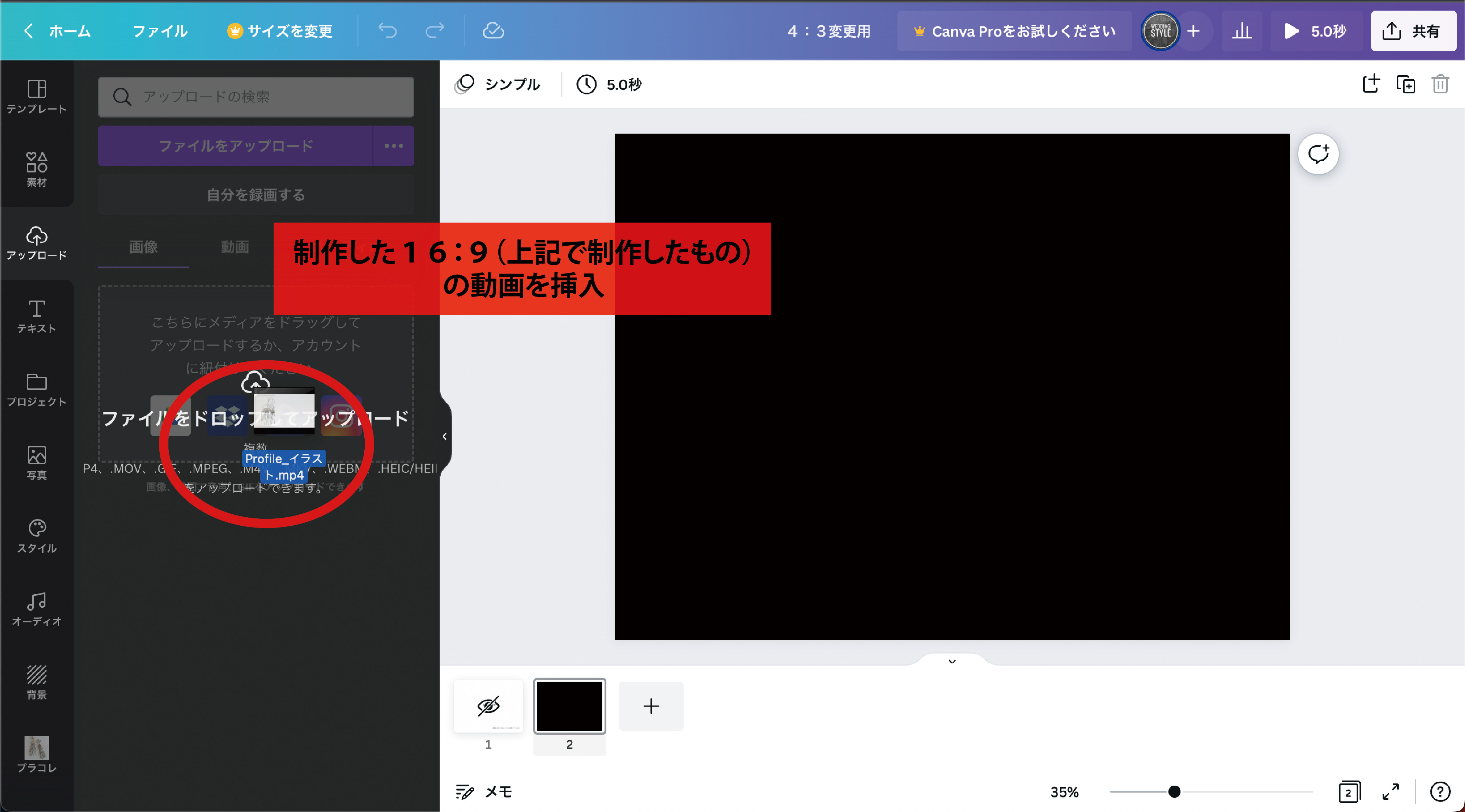 Canva（キャンバ）で結婚式プロフィールムービー（イラスト風）を作ってみた｜なかさん【Wedding Style】｜coconalaブログ