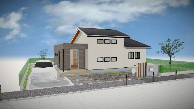 【まどりちゃんのVR間取り集】スキップフロアと大きな書斎のある平屋｜まどりちゃんの「VR」間取り作成サービス｜coconalaブログ