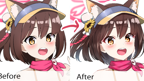 【Before】イラスト添削 AZ_tattsunさん【After】｜きび（satokivi）｜coconalaブログ