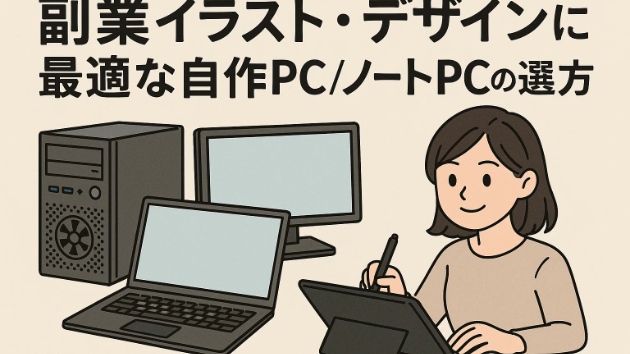 副業イラスト・デザインに最適な自作PC/ノートPCの選び方｜PCラボCOZY PC作成代行｜coconalaブログ