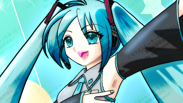 pixiv企画「初音ミク16周年アニバーサリー記念コンテスト」にイラスト出してみた。｜EN（えん） ＠イラストレーター｜coconalaブログ