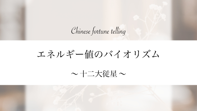 エネルギー値のバイオリズム｜OBATEE｜coconalaブログ