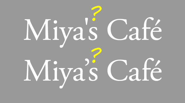 欧文ロゴ制作のコツ：アポストロフィに注意｜feoh design｜coconalaブログ