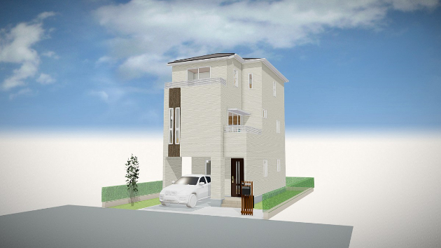 間口が限られていても快適に暮らせる、三階建て住宅プラン ｜まどりちゃんの「VR」間取り作成サービス｜coconalaブログ