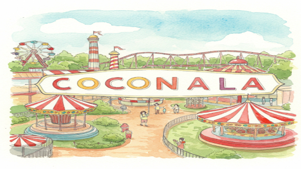 水彩の魔法で描く夢の世界 - アミューズメント施設のきらめきを描く喜び｜artmakers｜coconalaブログ