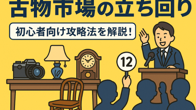初心者でも安心！古物市場の立ち回り完全ガイド｜仕入れのコツからマナーまで徹底解説｜楽しく生きる研究所｜coconalaブログ