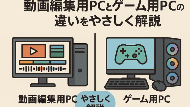動画編集用PCとゲーム用PCの違いをやさしく解説｜PCラボCOZY PC作成代行｜coconalaブログ