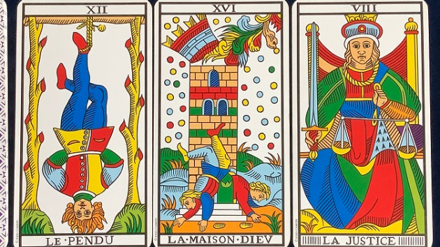 ータロットカードと私―「XII 吊るし」「XVI 神の家」「VIII 正義」｜カルハ｜coconalaブログ